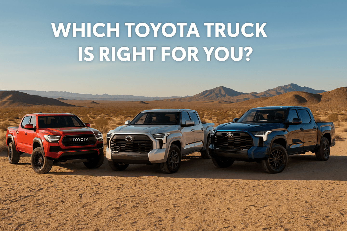Which Toyota Truck is Right for You? | Anderson Toyota