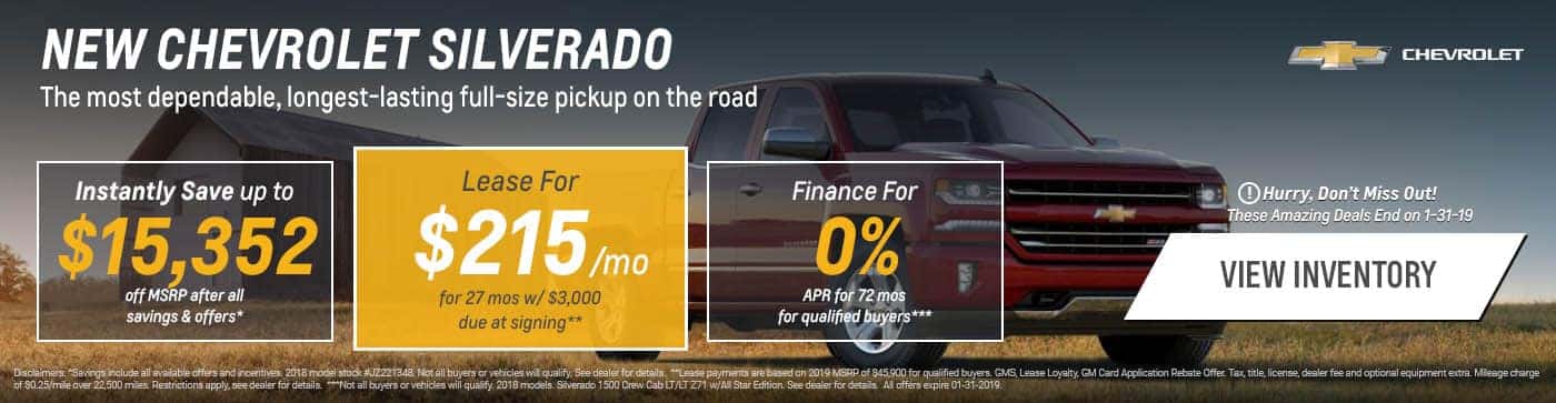 Current New Chevrolet Specials Offers | Garber Chevrolet Saginaw