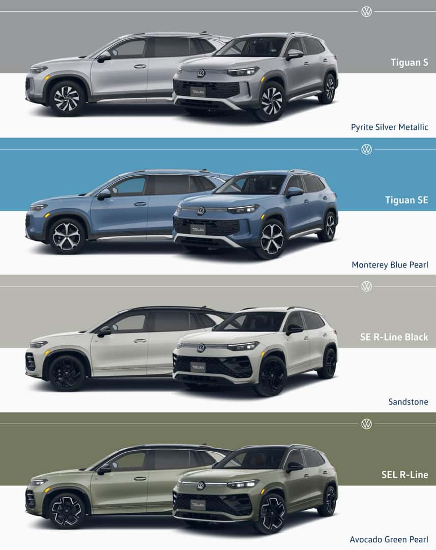2025 VW Tiguan Trims Comparison
