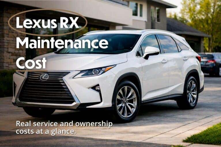 How Much Does Lexus RX Maintenance Cost? 2026 Cost Guide