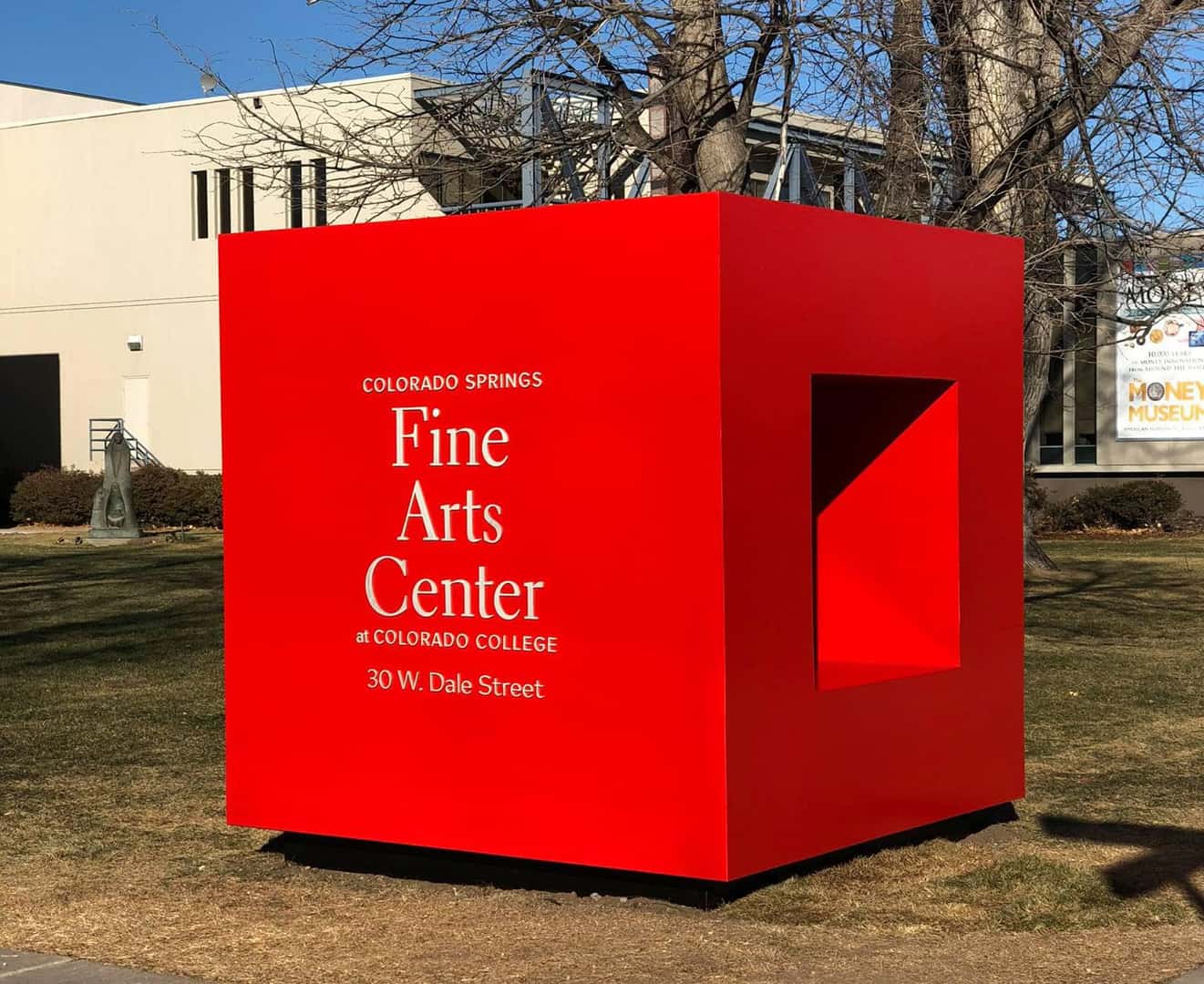 Red Noland Collision Paints Display for Colorado Springs Fine Arts Center