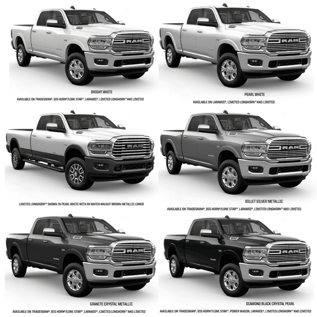 NEW RAM PICKUP COLOR OPTIONS | Wareing Motors