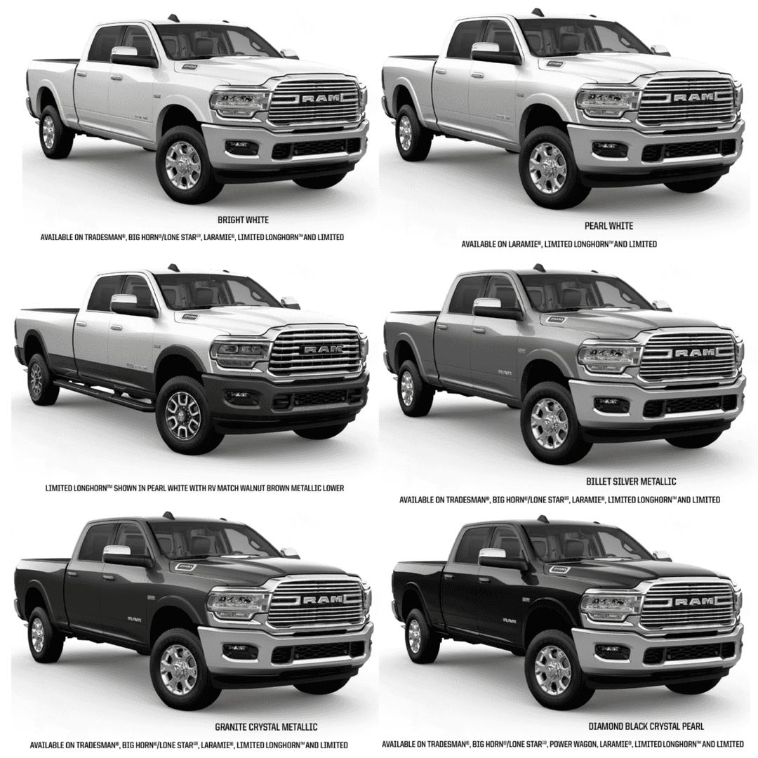 NEW RAM PICKUP COLOR OPTIONS | Wareing Motors